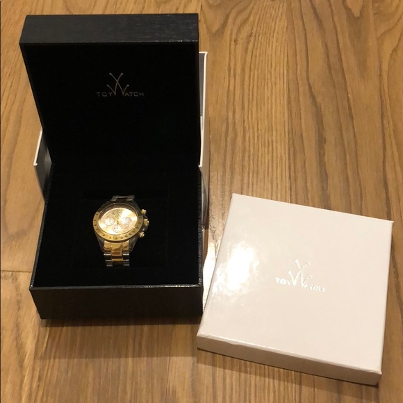 ToyWatch | Accessories | Toy Watch Chronograph Gold Metal Watch 6218gd ...